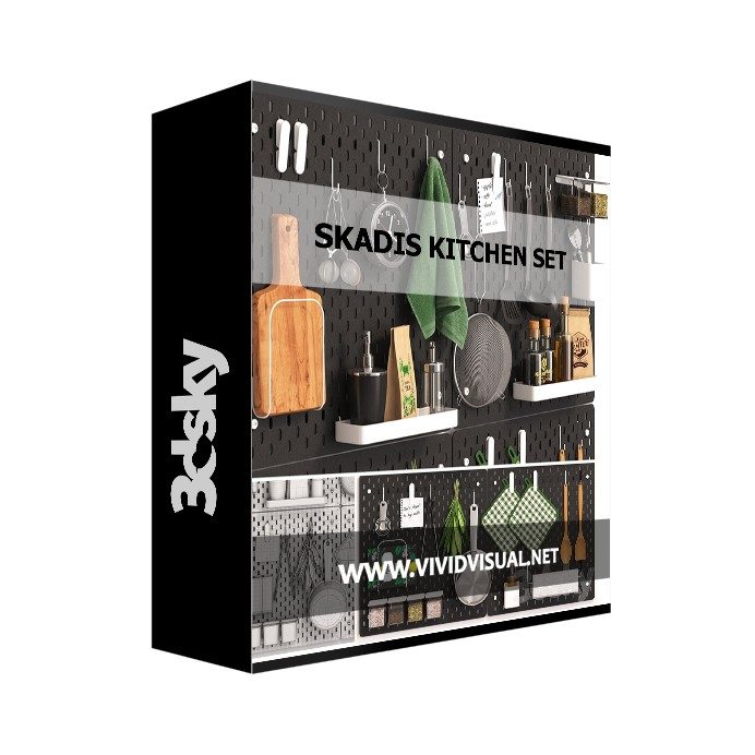 دانلود آبجکت رایگان Pro3DSky-SKADIS-Kitchen-Set | مدل های سه بعدی در ...
